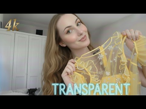 See- Through Mesh Lingerie Colection | (4K) Transparent Micro Bikini 2026 Try-On Haul 