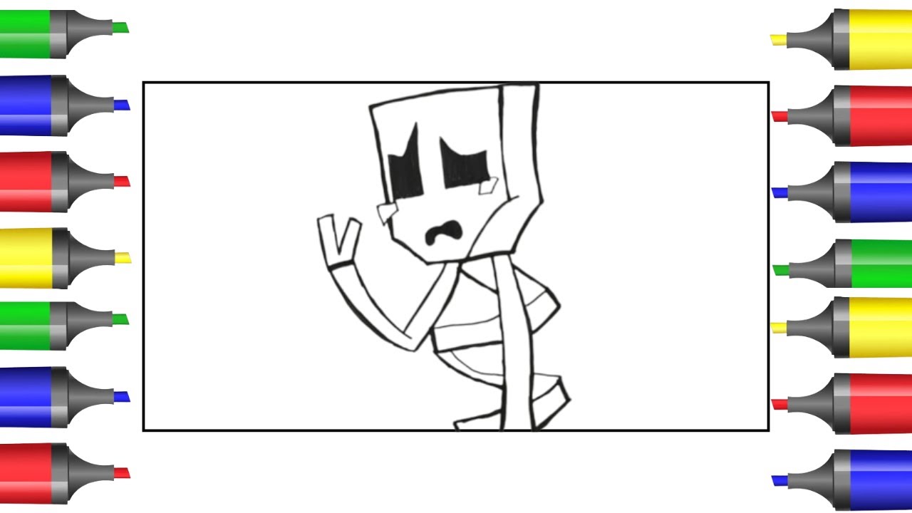 Draw and Colorring The Amazing Digital Circus Gangle Lego - Let's ...