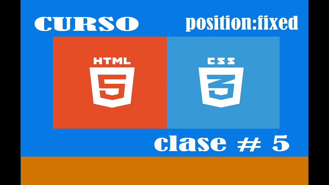 CURSO HTML5+CSS3 POSITION: FIXED (Muy Fácil) - YouTube