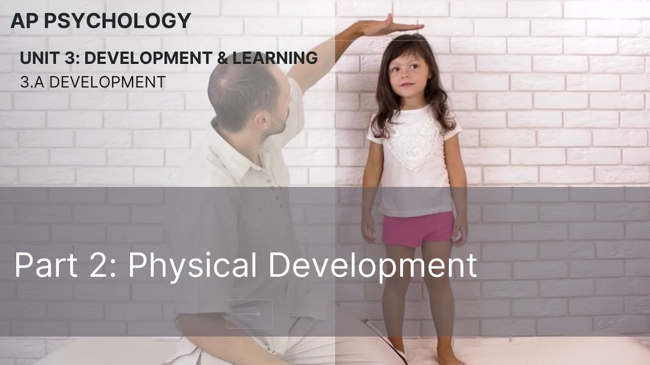 Unit 3A Part 2 Physical Development - YouTube