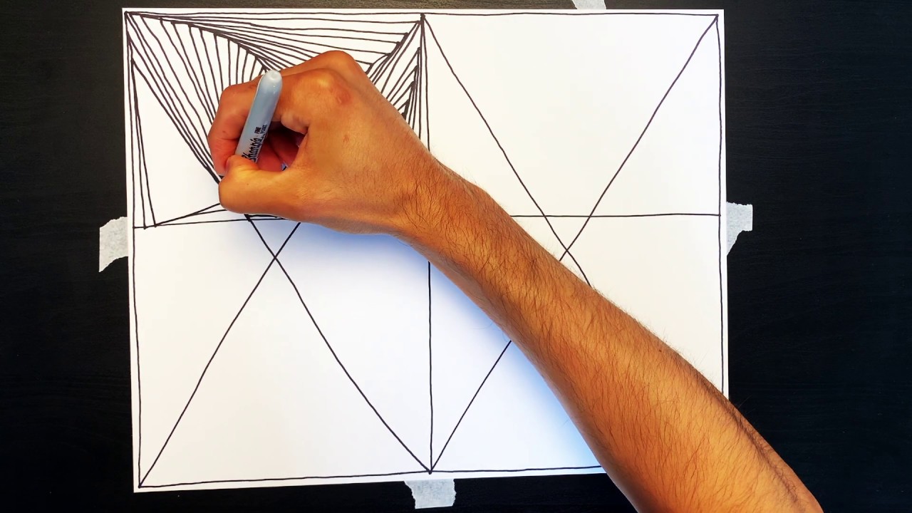 Line drawing illusion No. 5 / double cross / daily therapy / satisfying ...