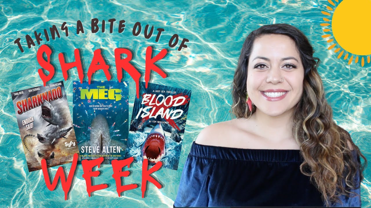 Shark Week vlog 🦈 animal attack books & WILD shark movies - YouTube