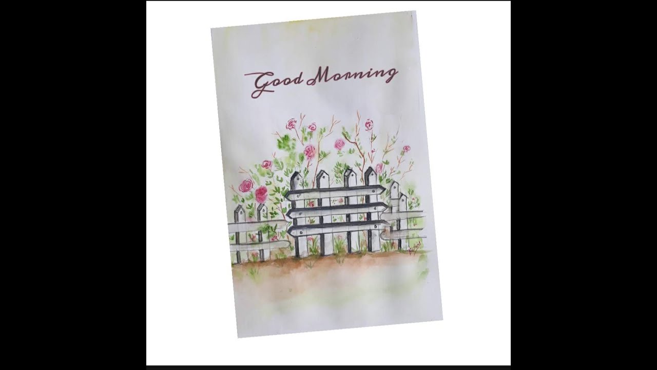 DIY greeting card. how to make good morning card. - YouTube