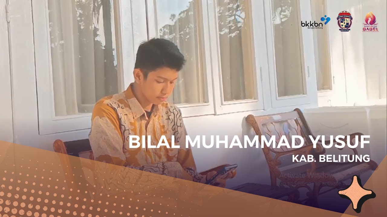 BILAL MUHAMMAD YUSUF - FINALIS DUTA GENRE PROV. KEP. BANGKA BELITUNG 2023 - YouTube