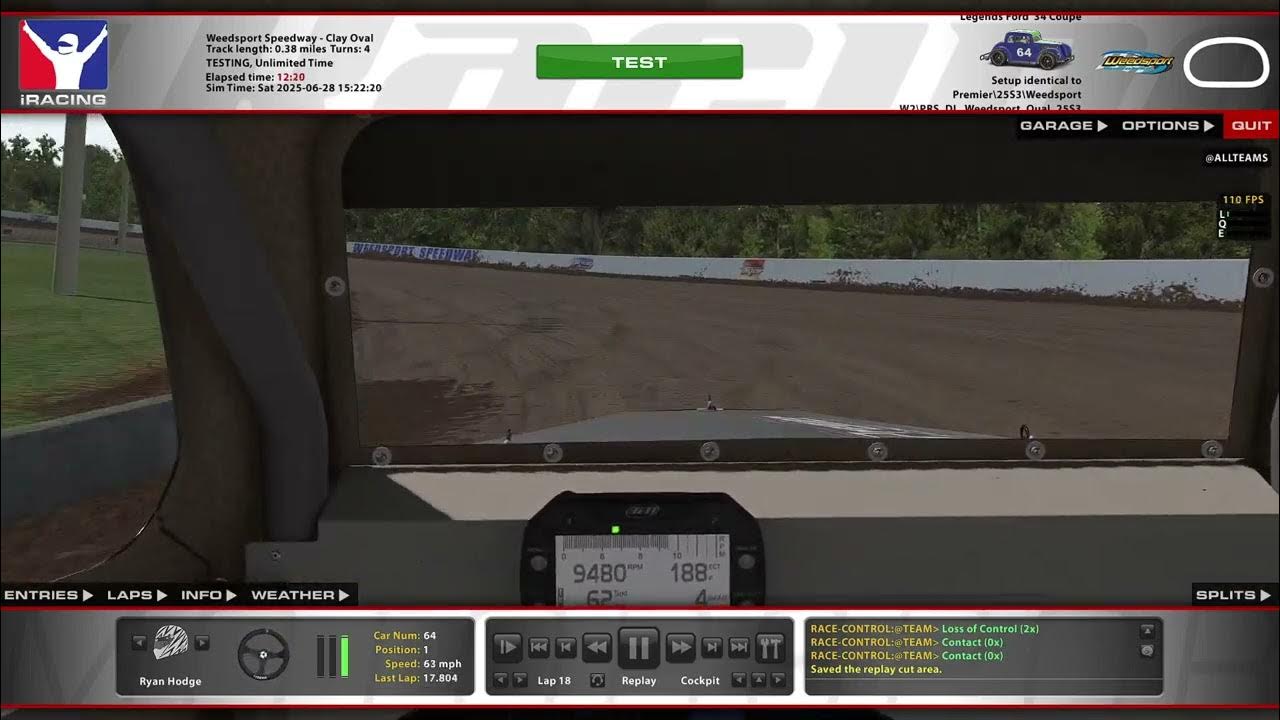 iRacing: Chance Sizemore (Dirt Legend @ Weedsport) - YouTube
