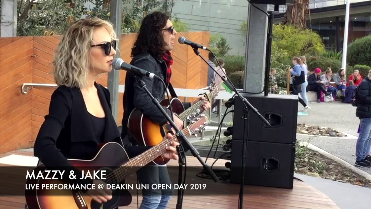 Mazzy & Jake Acoustic Duo - Live Performance Deakin Uni Open Day - YouTube