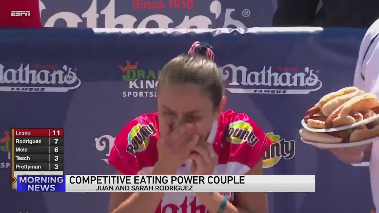 Juan and Sarah Rodriguez, Competitive Eaters - YouTube