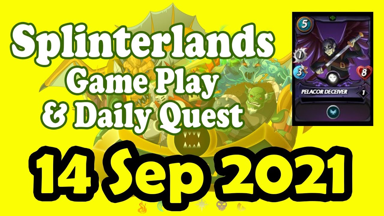 Splinterlands Game Play - Daily Quest Sneak Splinter and Reward - Make Money with Splinterlands ...