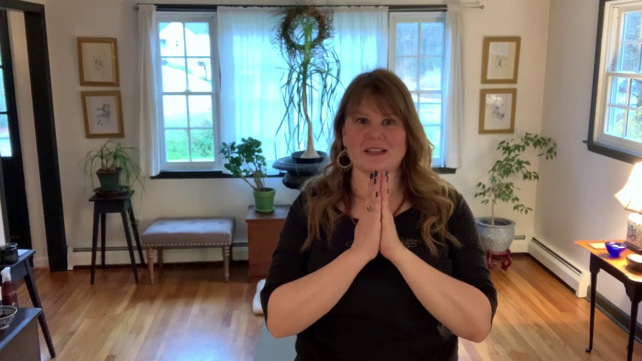 Yoga With Amy: Check-in, standup and breathe. - YouTube