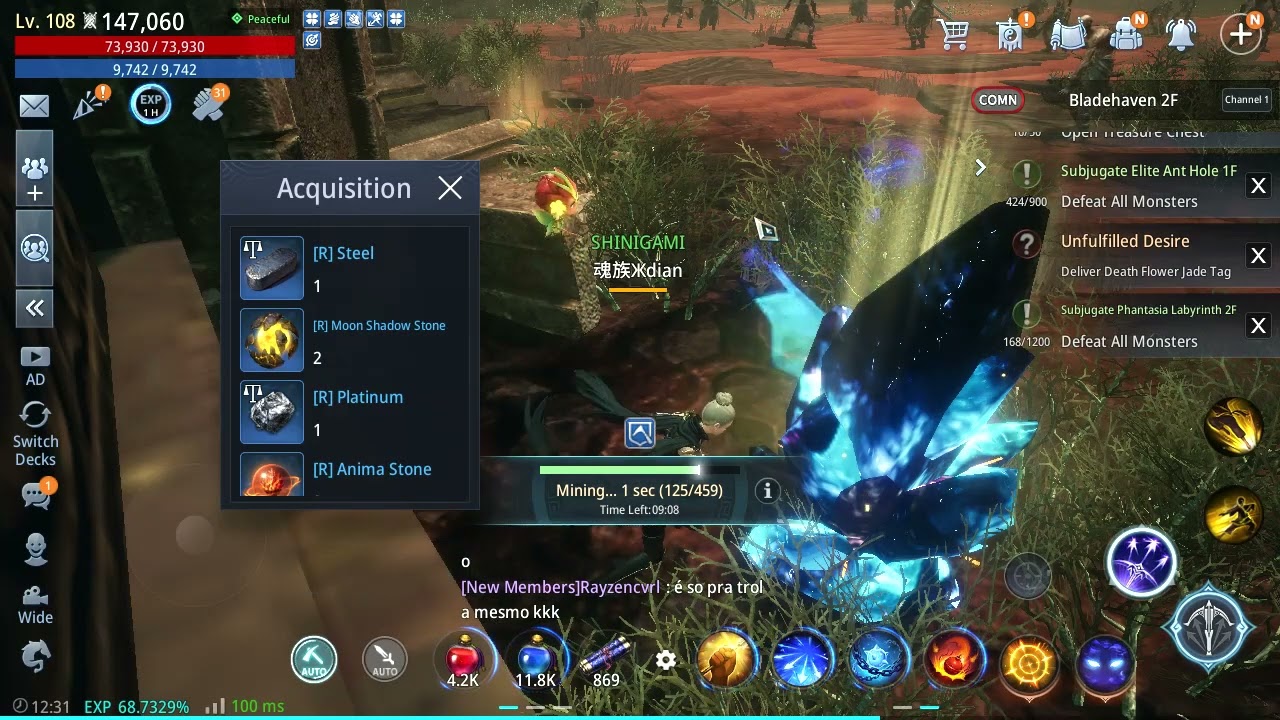 Mir4 Bladehaven 2f Yellow Ore - YouTube