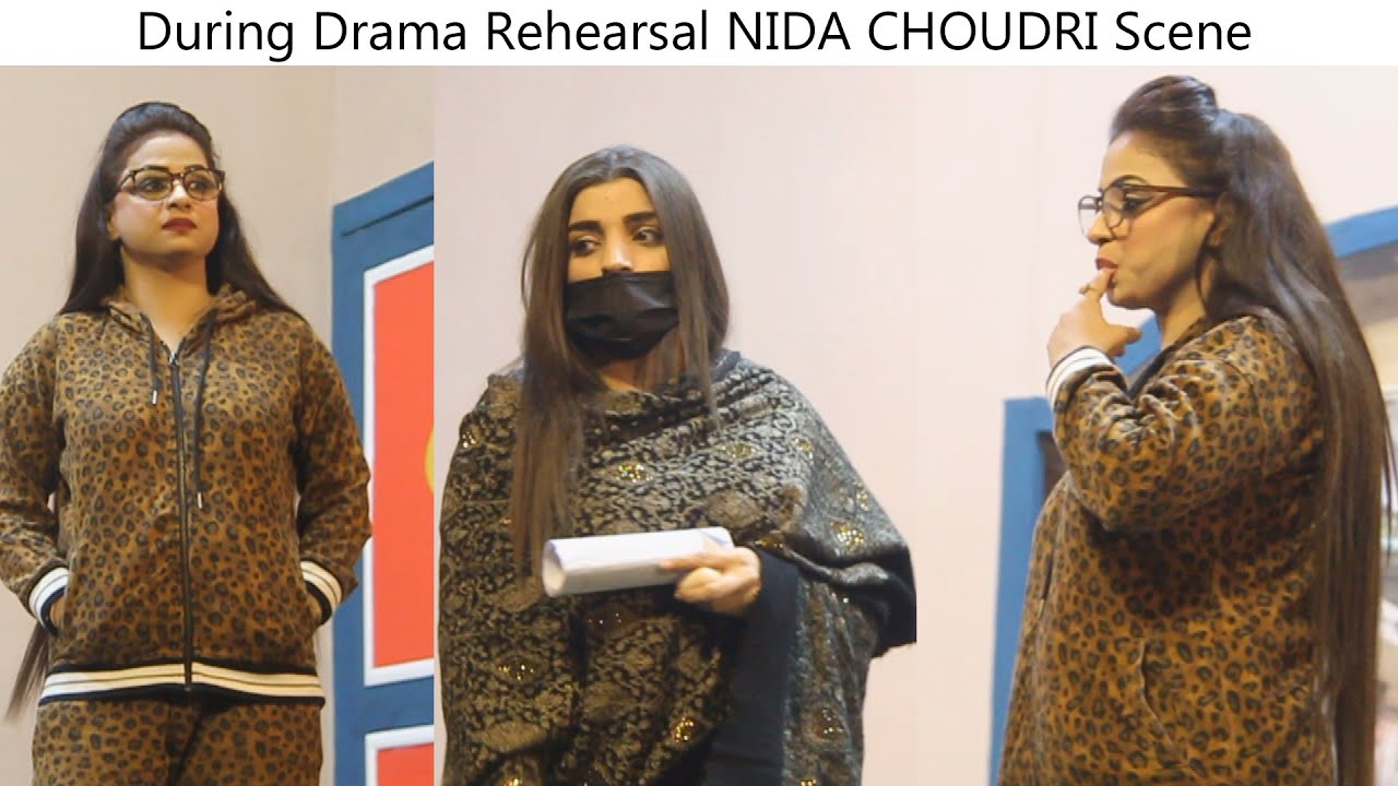 Nida Choudri Drama Majajan Rehearsal Behind the Scene | BTS | Stage ...