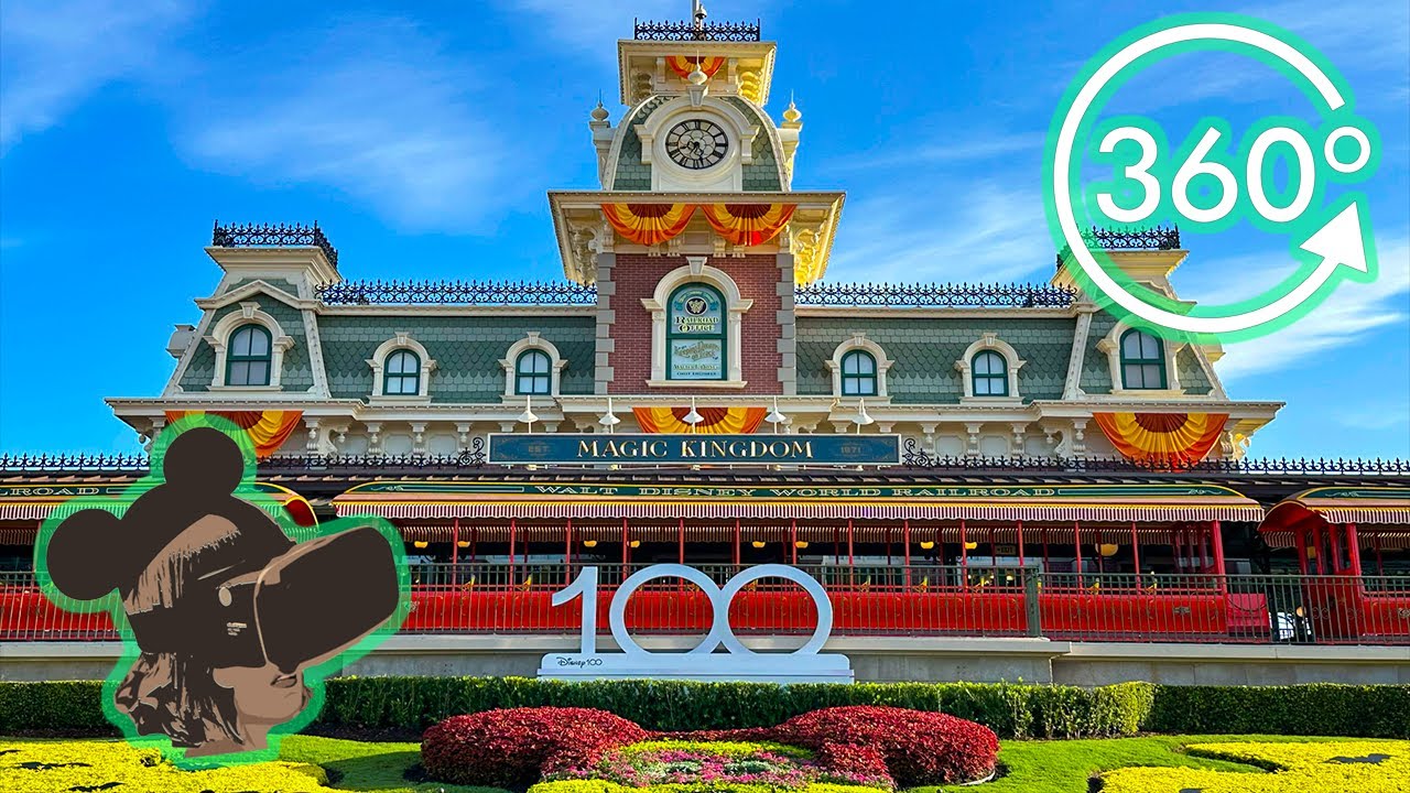 360º Camera Tour Around Magic Kingdom at Walt Disney World on an Early ...