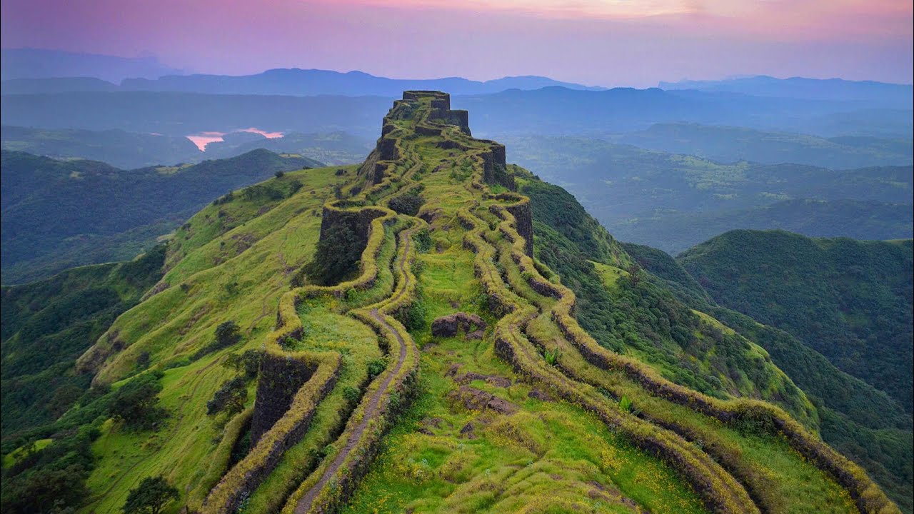 Best Drone Footage of Rajmachi Fort Lonavala - YouTube