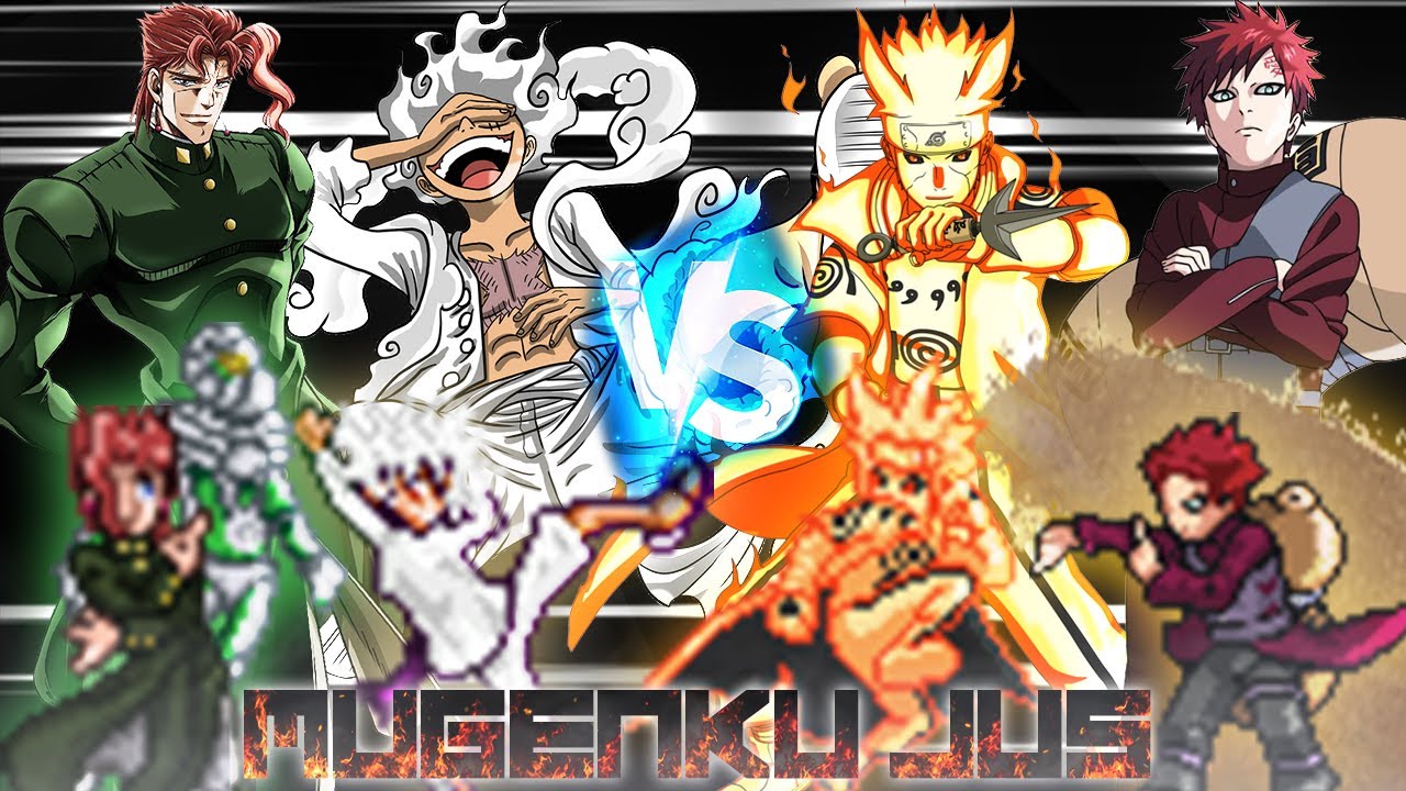 Luffy Gear 5 & Noriaki Kakyoin v1.2 vs Minato Edo KCM & True Gaara ...