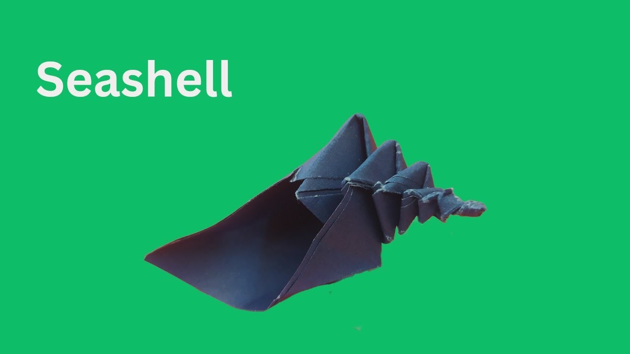 Paper seashell | Origami seashell | Origami snail craft | paper crafts ...