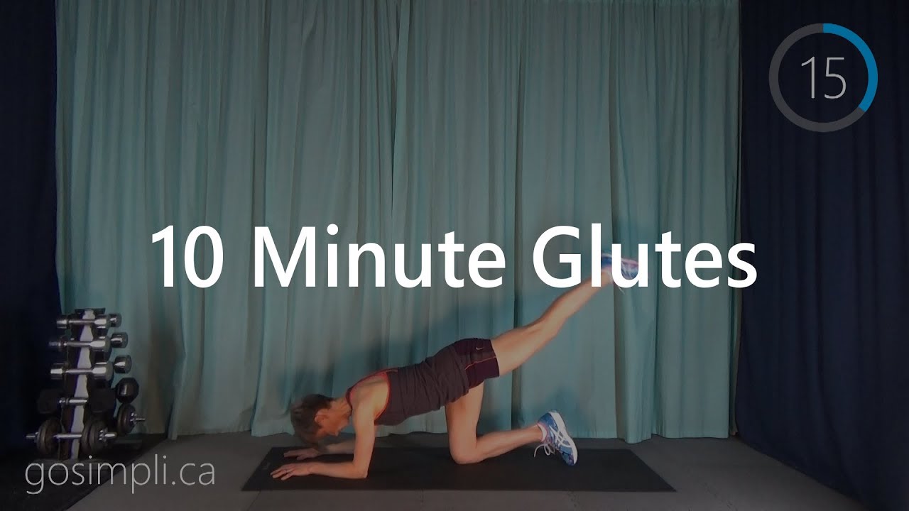 No Equipment 10 Minute Glutes: No Squats No Lunges No Equipment No ...