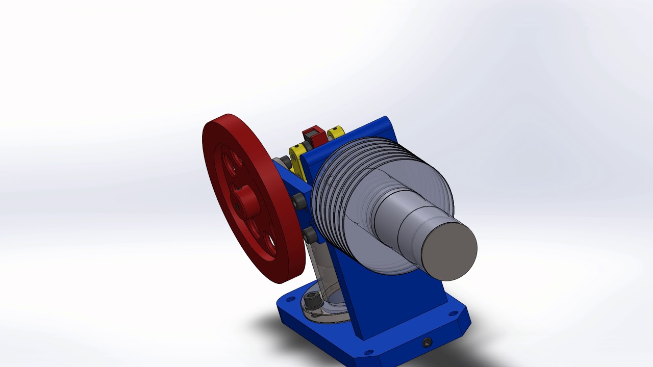 Funcionamiento Miniature model hot air engine - YouTube