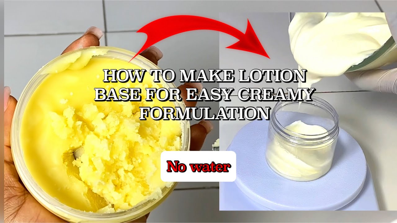 With this base, you only need water to make your cream. - YouTube