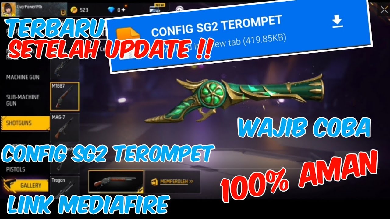 CONFIG FF SG2 TEROMPET SETELAH UPDATE !! - YouTube