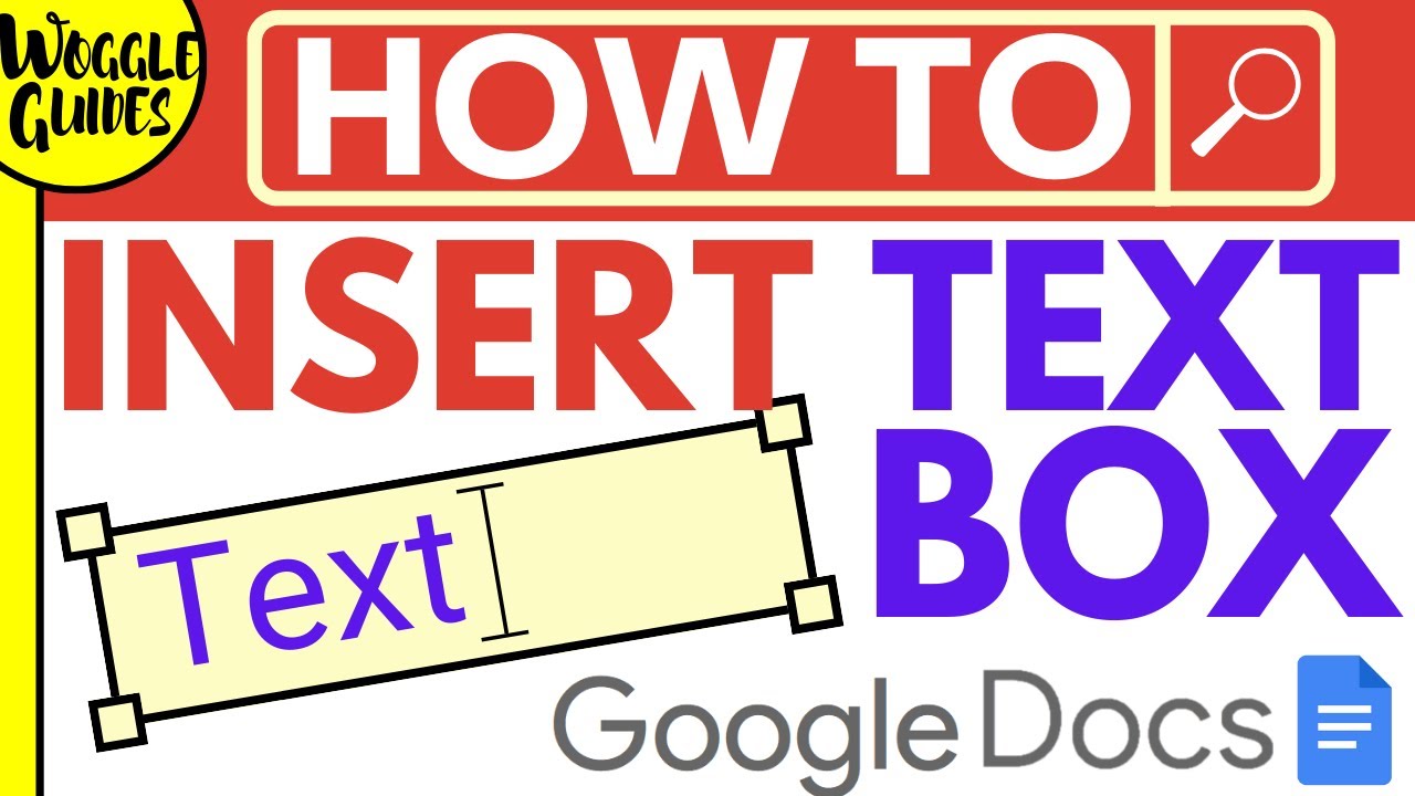 How to insert text box on Google Docs - YouTube