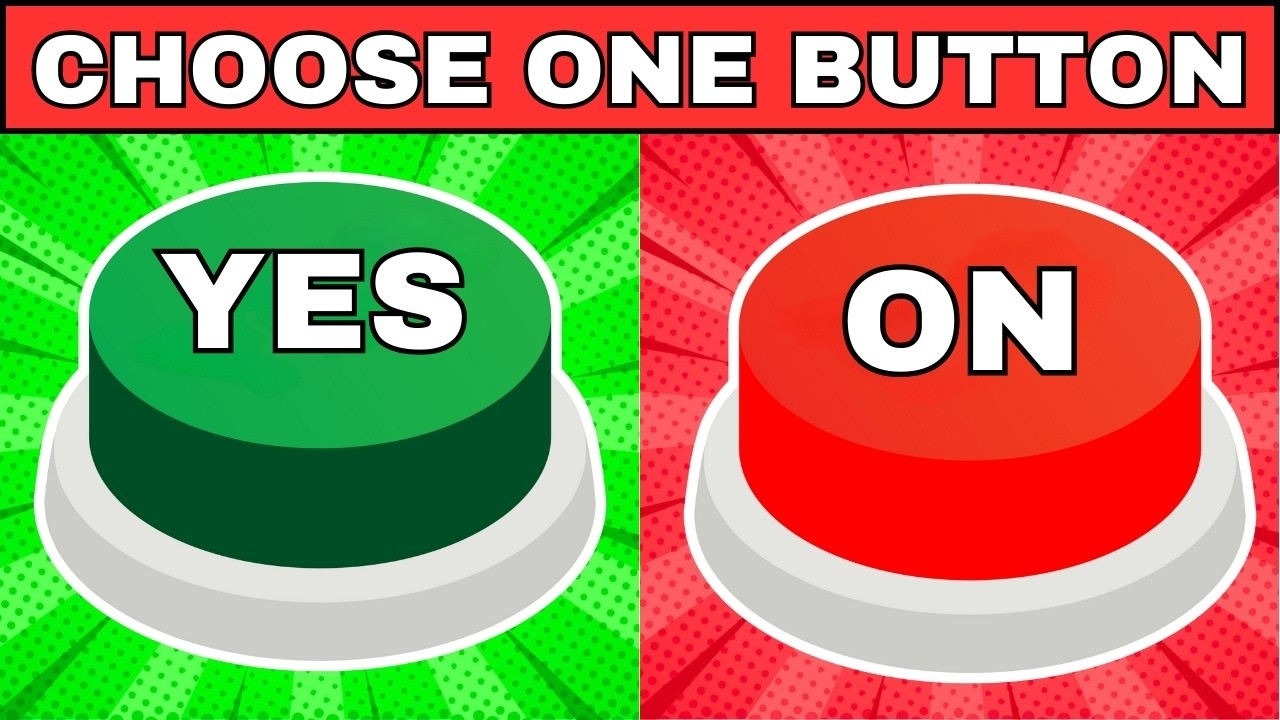 Choose One Button! YES or NO Edition 🟢🔴 45 Challenges - YouTube