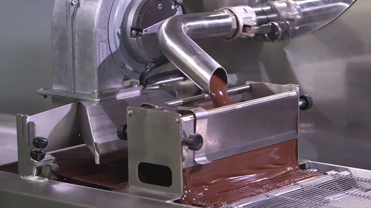 Enrobeuse chocolat GOLD 2 et 4 SAVY GOISEAU - YouTube