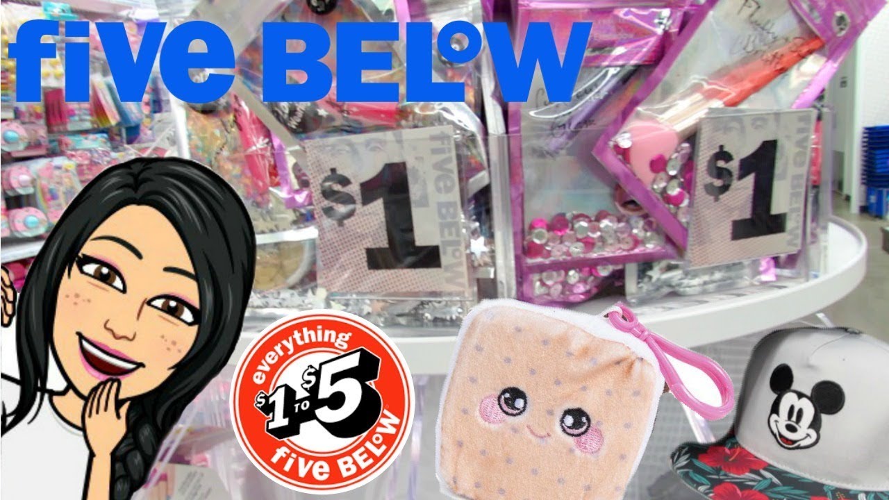 FIVE BELOW SH©P WITH MIMI!!! *NEW* $1 to $5 MAKEUP•SHOES•CLOTHES - YouTube