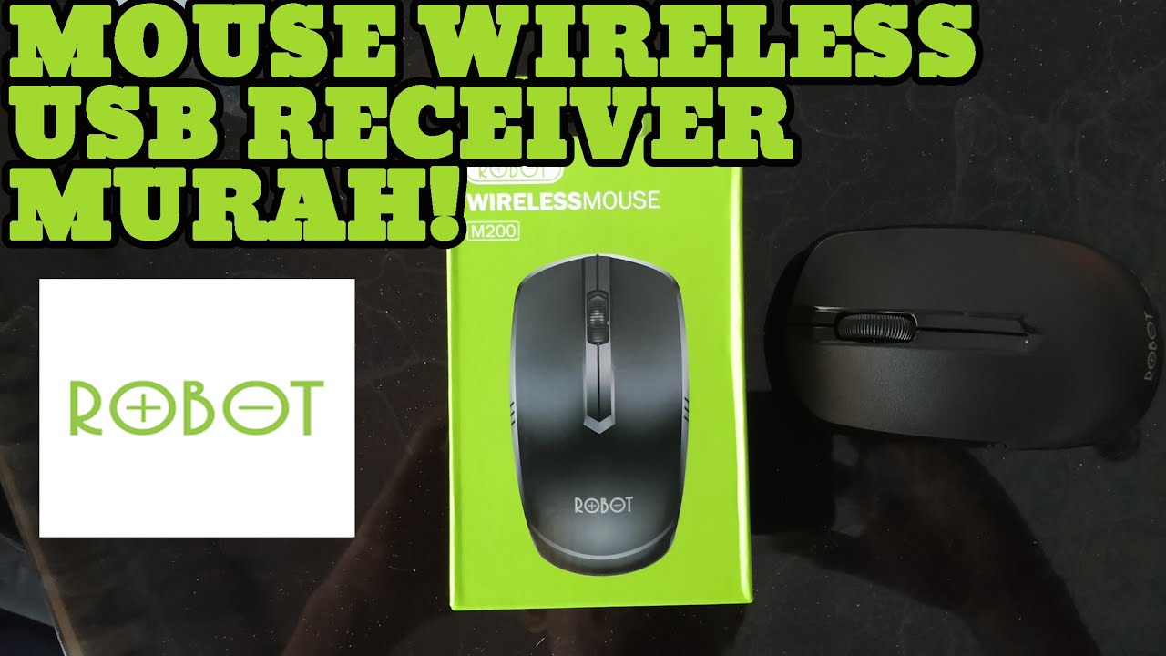 UNBOXING DAN KESAN PERTAMA Mouse Wireless ROBOT M200 2.4GHz Silent ...
