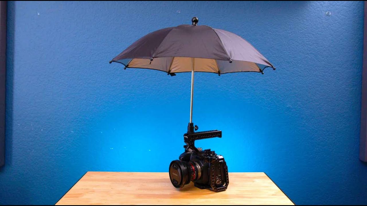 Camera Hot Shoe Umbrella Sun shade. MUST HAVE! - YouTube