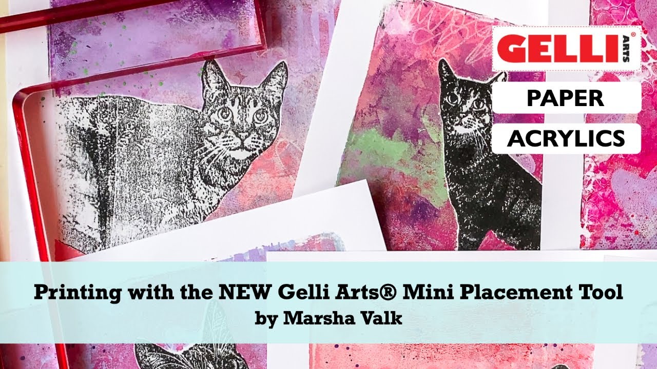 Gel Printing Valentine's with the NEW Mini Placement Tool by Marsha ...