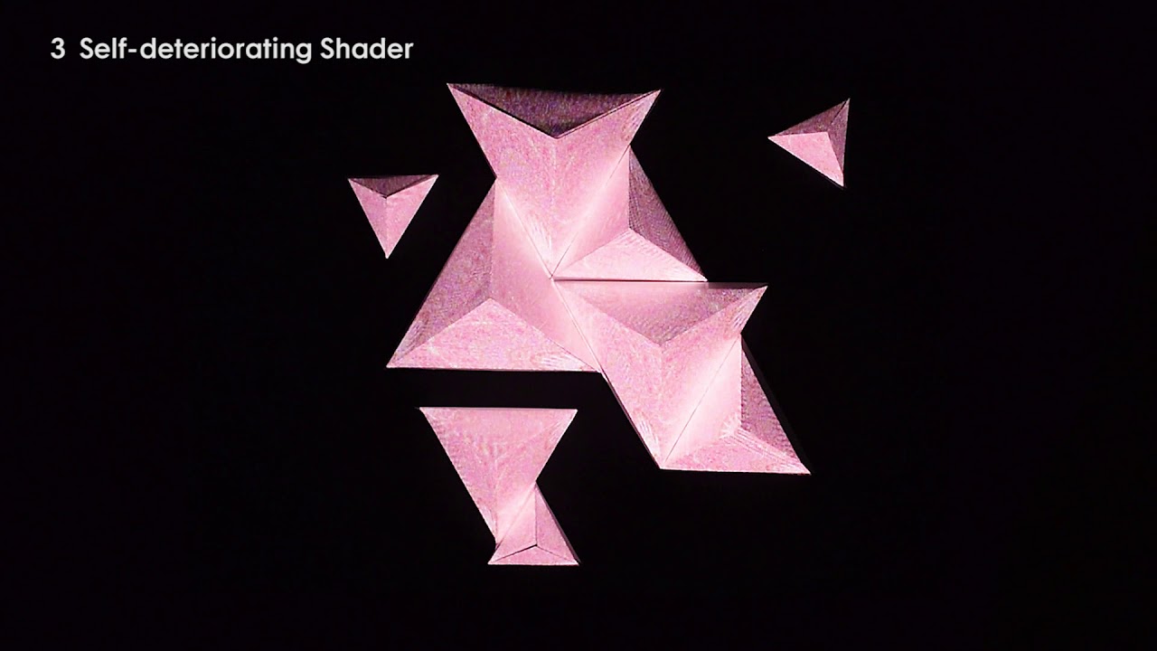 Origami Pyramids, projection mapping - YouTube