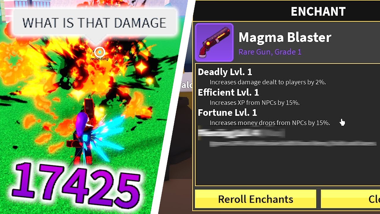 The Magma Blaster has the most INSANE DAMAGE with this Enchantment in ...