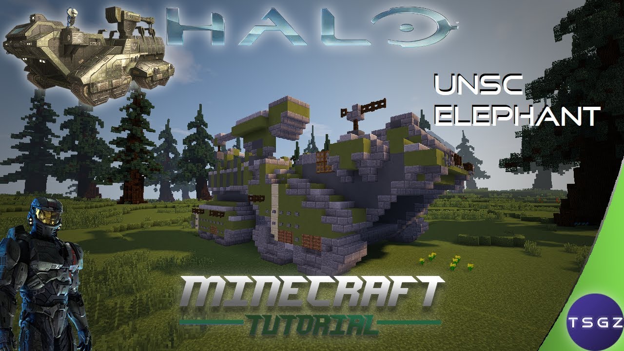 UNSC M313 Elephant | Minecraft Halo tutorial - YouTube