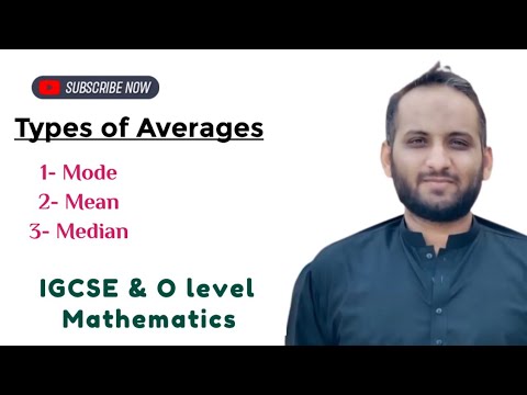 Types of Averages: Mean, Median, and Mode || Igcse Math - YouTube