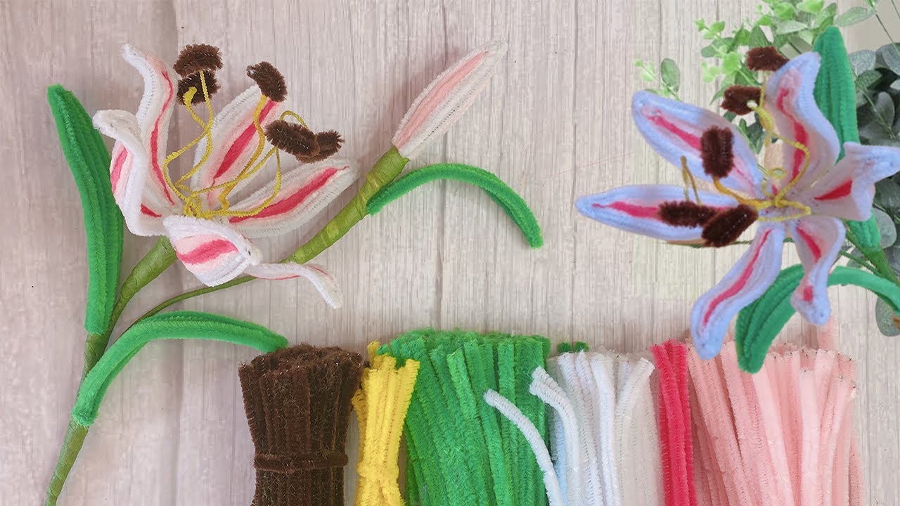 Easy Making Beautiful Flower - How to Make lily flower using pipe ...