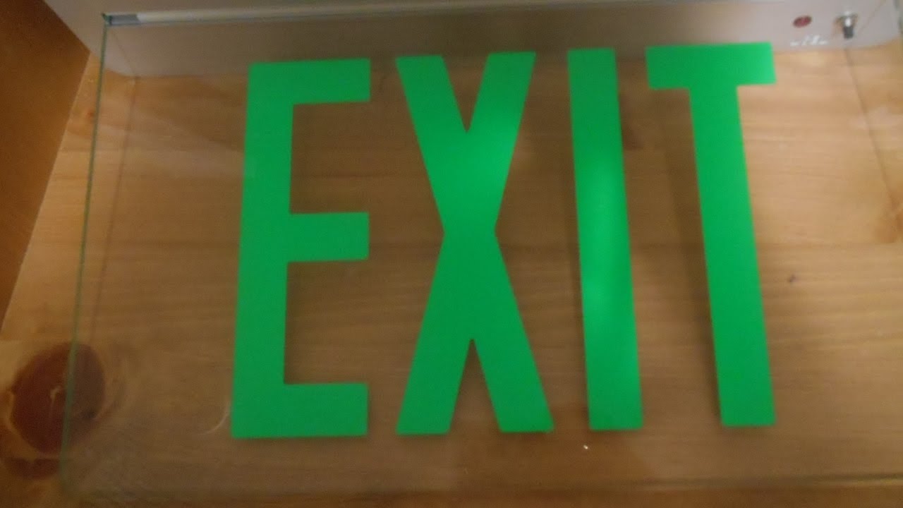 New Exit Sign!! - YouTube