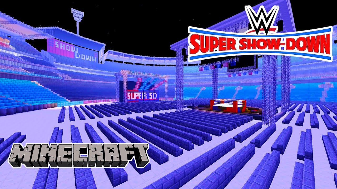 Minecraft WWE Super Showdown 2018 Arena - YouTube