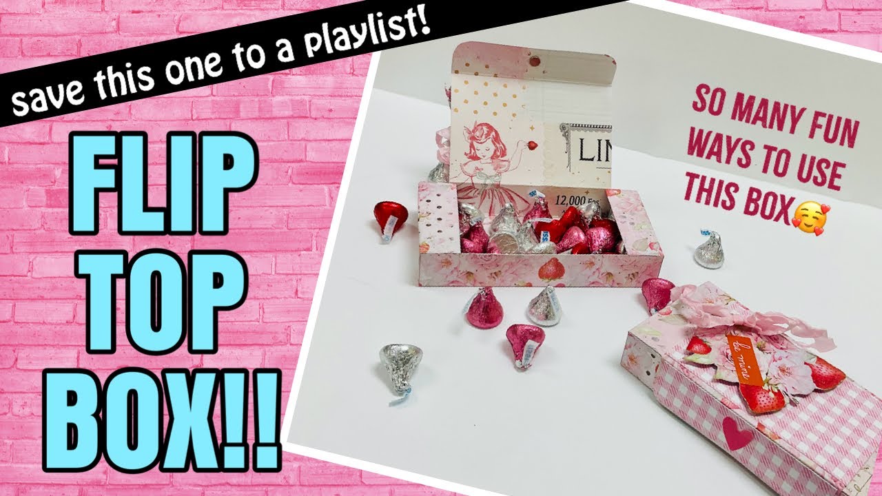 NEW ONE SHEET WONDER!! super simple way to make a FLIP TOP BOX ...