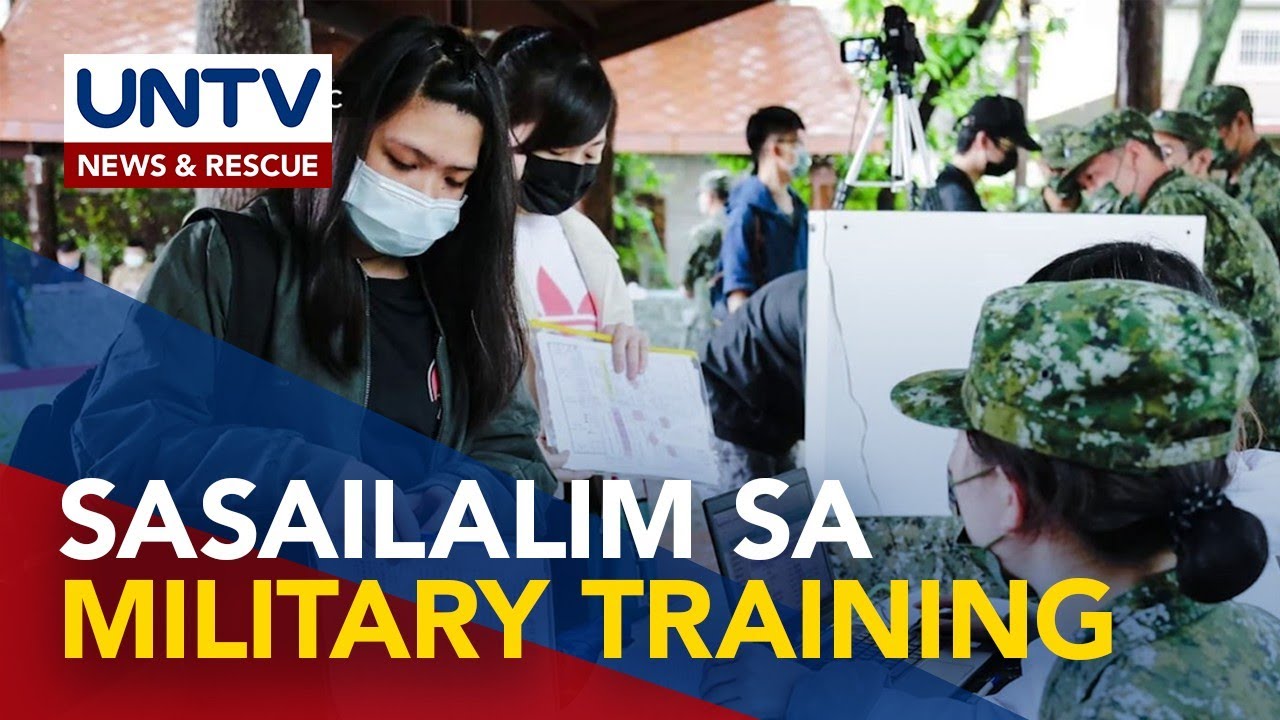 Unang grupo ng mga babaeng military reservist sa Taiwan, sumabak na sa ...
