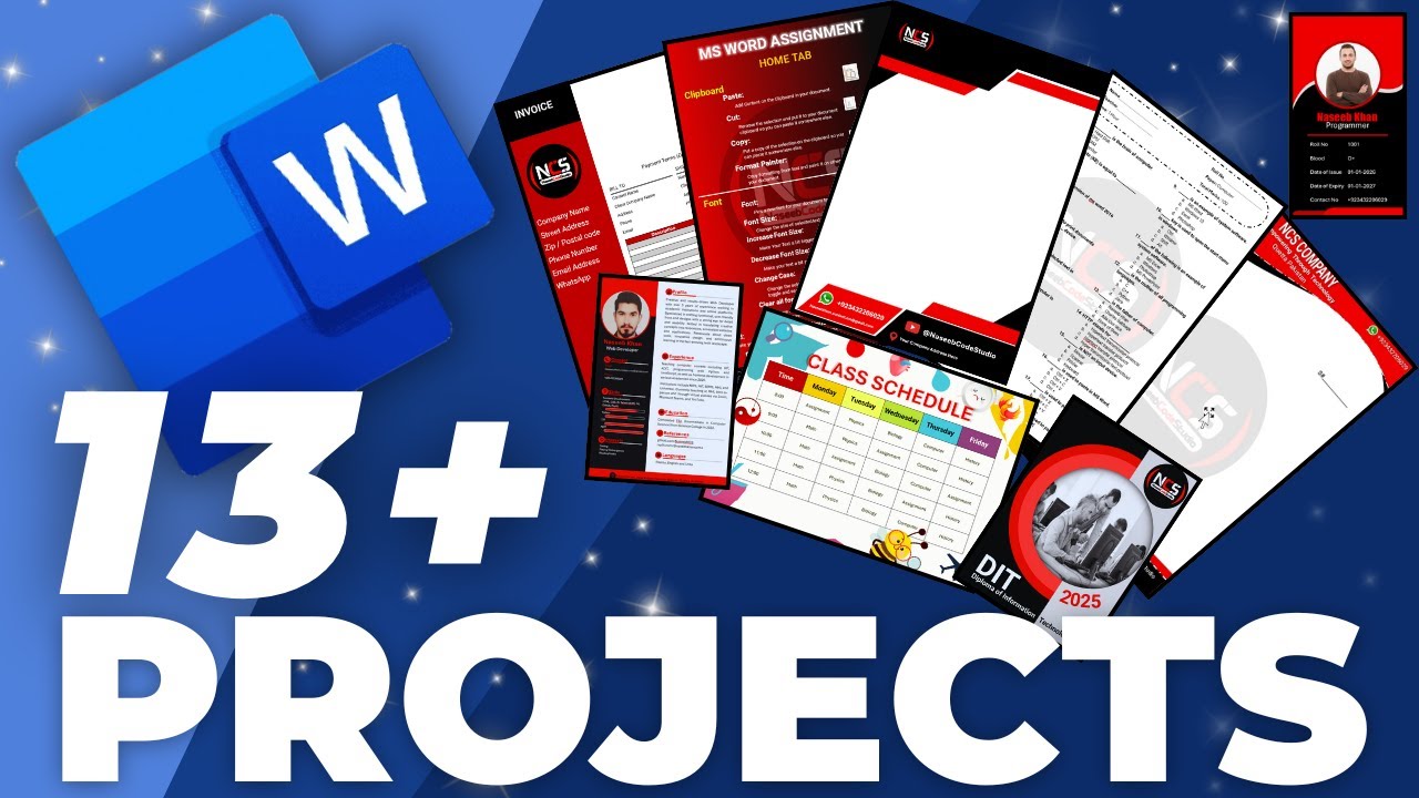 MS Word Projects: 15 Ideas to Master Word! (Plus Shortcut Keys) - YouTube