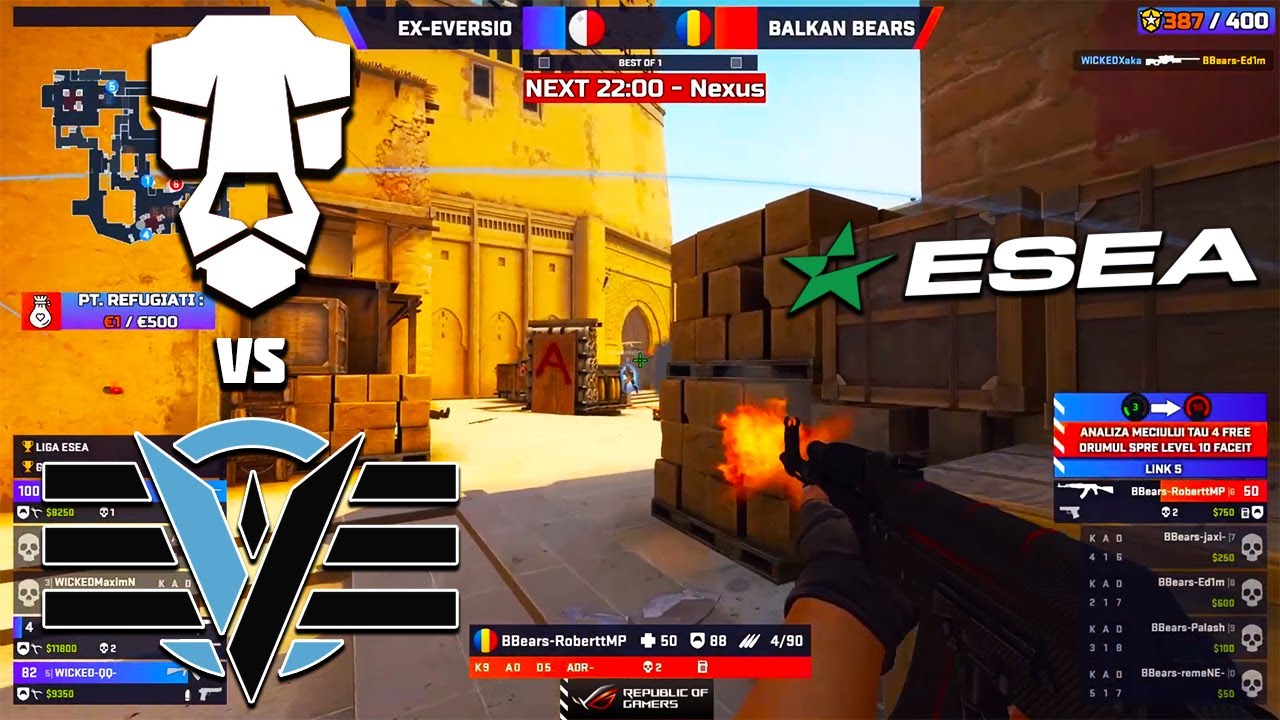 Balkan Bears vs EX Project Eversio | ESEA S40 EU - CSGO Main ...