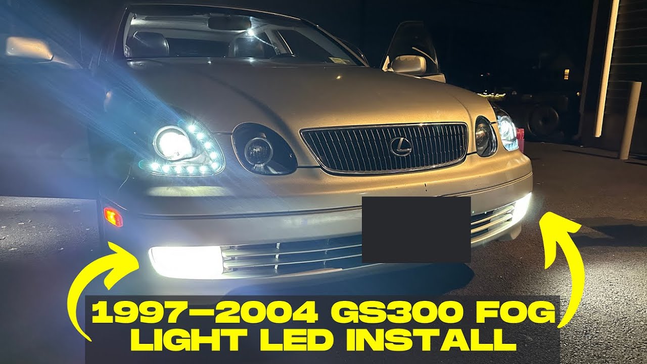 2000 Lexus GS300 Fog lights LED upgrade - YouTube