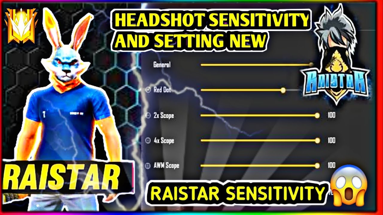 RAISTAR SENSITIVITY & SETTING 🔥| GOD LEVEL GAME PLAY 🎮 | FREE FIRE MAX ...