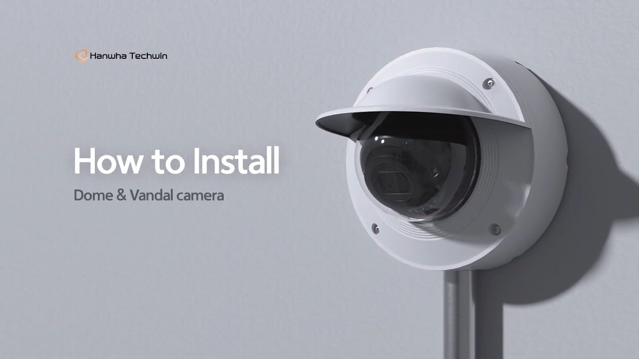 How to install Dome and Vandal camera - YouTube