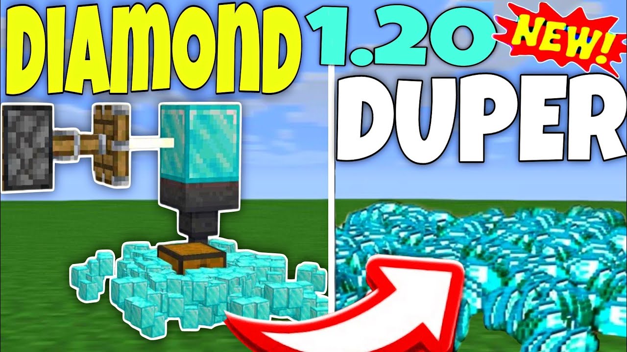 WORKING 1.20 : UNLIMITED {DIAMOND DUPLICATION FARM} || TUTORIAL In ...