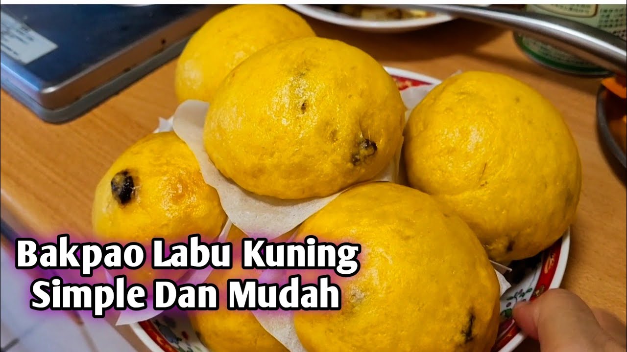 Bakpao Labu Kuning Simple Dan Mudah‼️Resep Simple Bakpao Labu Kuning # ...