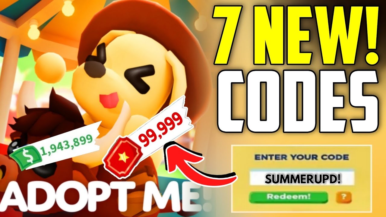⚠️SUMMER CODES⚠️ADOPT ME ROBLOX CODES 2024 - ADOPT ME CODES - CODES FOR ...