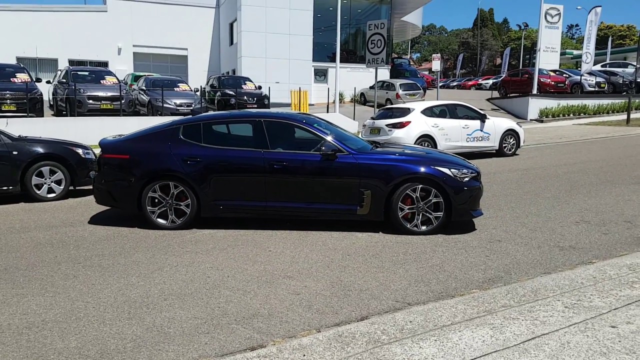 Kia Stinger in Chroma Blue - YouTube