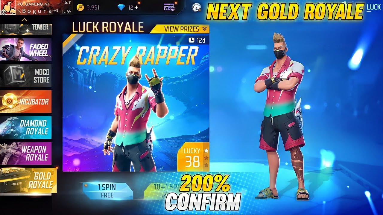 NEXT GOLD ROYALE FREE FIRE ! FREE FIRE NEW EVENT ! FF NEW EVENT TODAY ...
