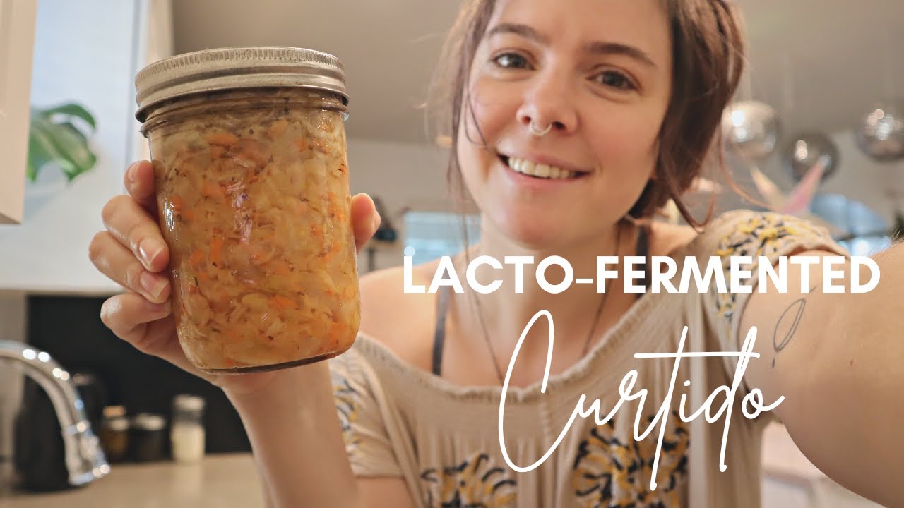 SUPER Easy Lacto-fermented Curtido | Homemade probiotics to add to ...